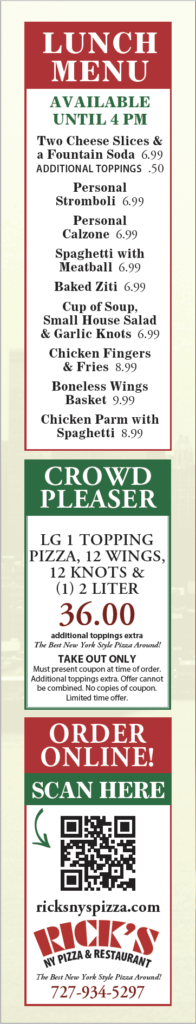 Menu – Ricks NYS Pizza